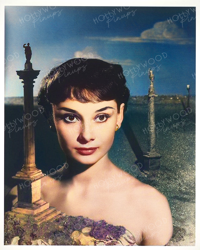Audrey Hepburn In Roman Holiday Color